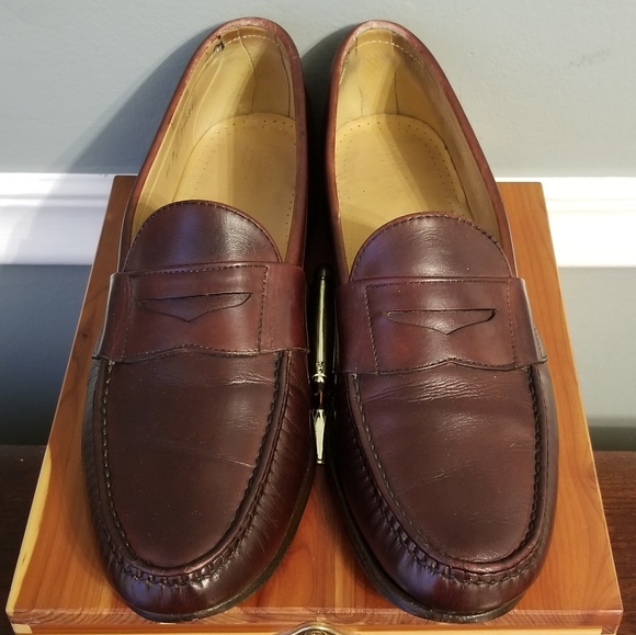 Allen Edmonds | Shoes | Allen Edmonds Cameron Penny Loafers In Burgundy ...